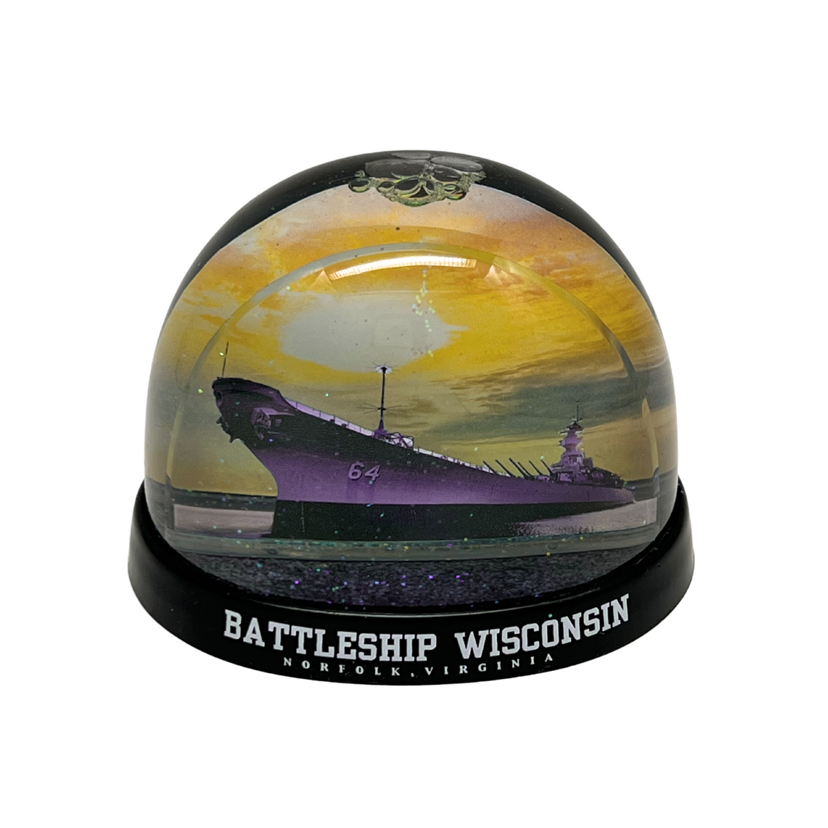 USS WI Snow Globe – Elizabeth's Gift Shop