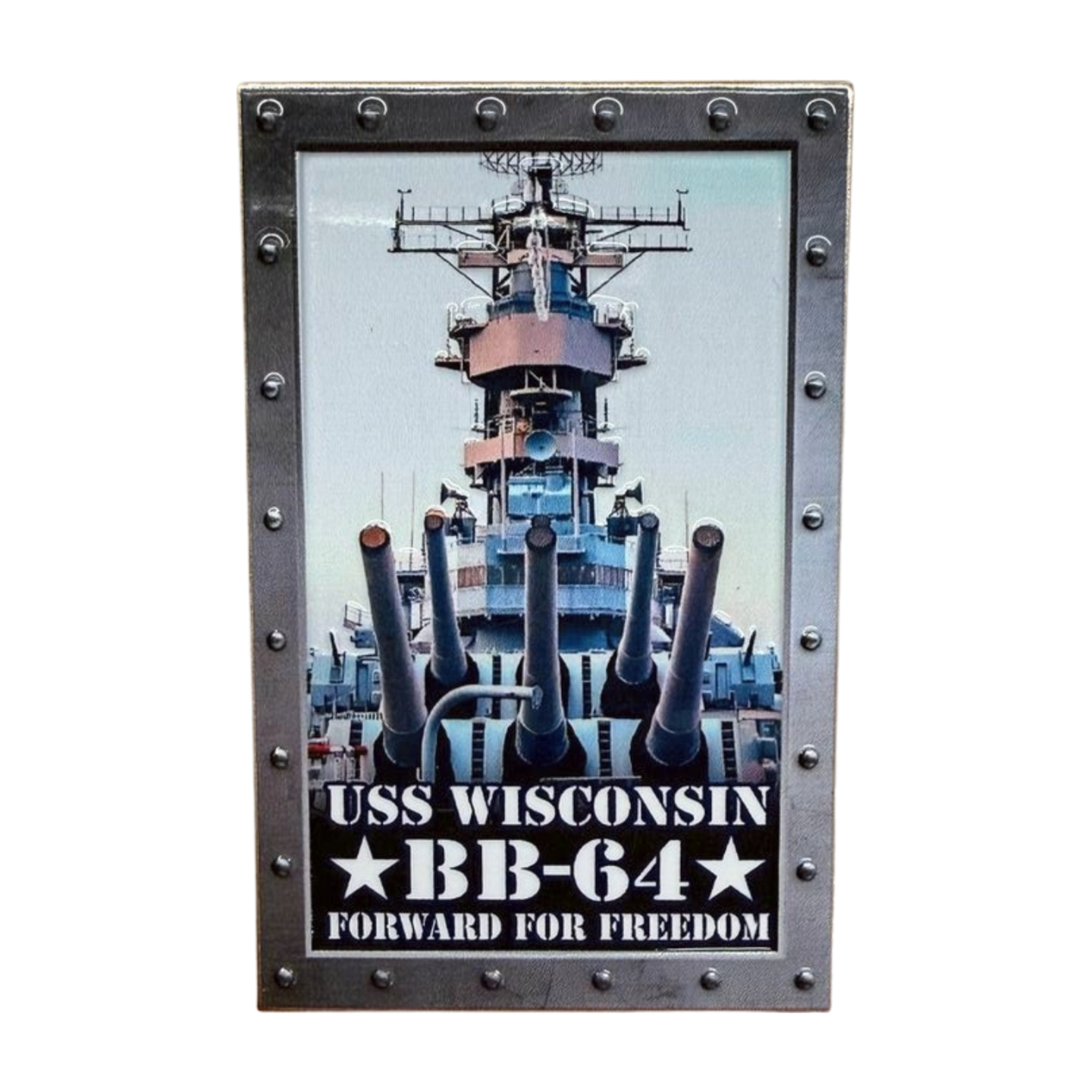 Metal Magnet Rivet Frame – Nauticus Gift Shop